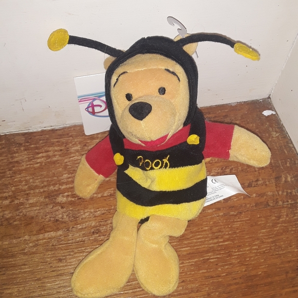 Disney | Toys | Disney Pooh Teddy Bear Wearing Bumble Bee Nwt | Poshmark